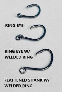 QUICKRIG CHARLIE BROWN CIRCLE WELDED RING HOOK SIZE 9/0 PER HOOK-25 PA ...
