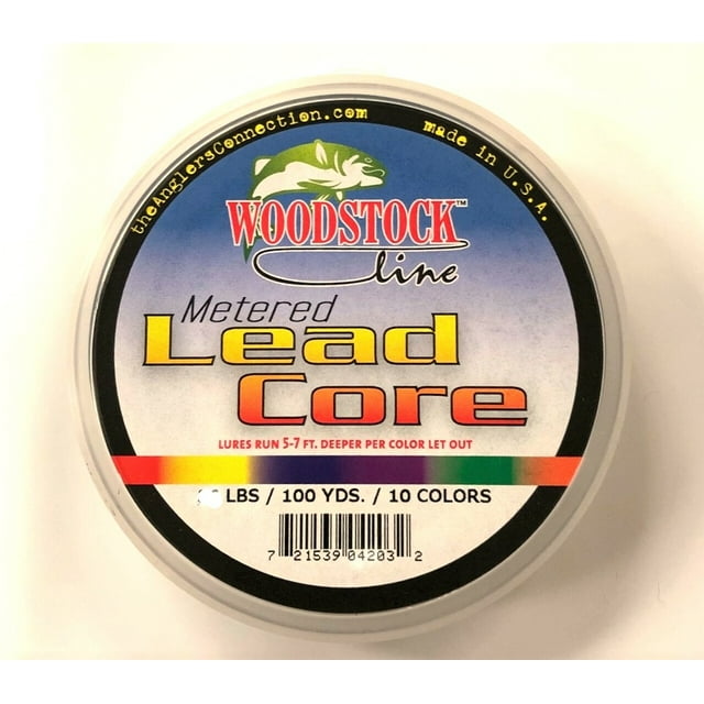 WOODSTOCK METERED LEAD CORE 36 LB 100 YDS 10 COLORS – The Mighty Fish