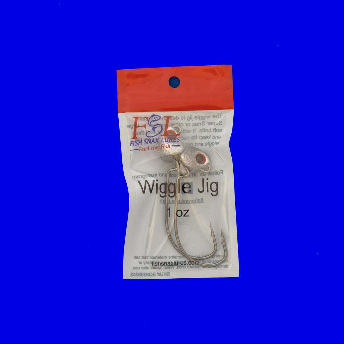 FISH SNAX 1 OZ WIGGLE JIG HEAD 2-PACK – The Mighty Fish